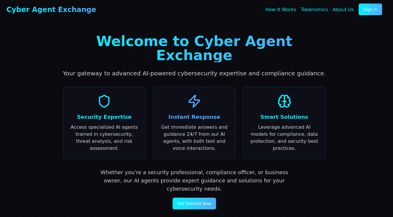 Cyber Agent Exchange - AI-Powered Cybersecurity Assistance